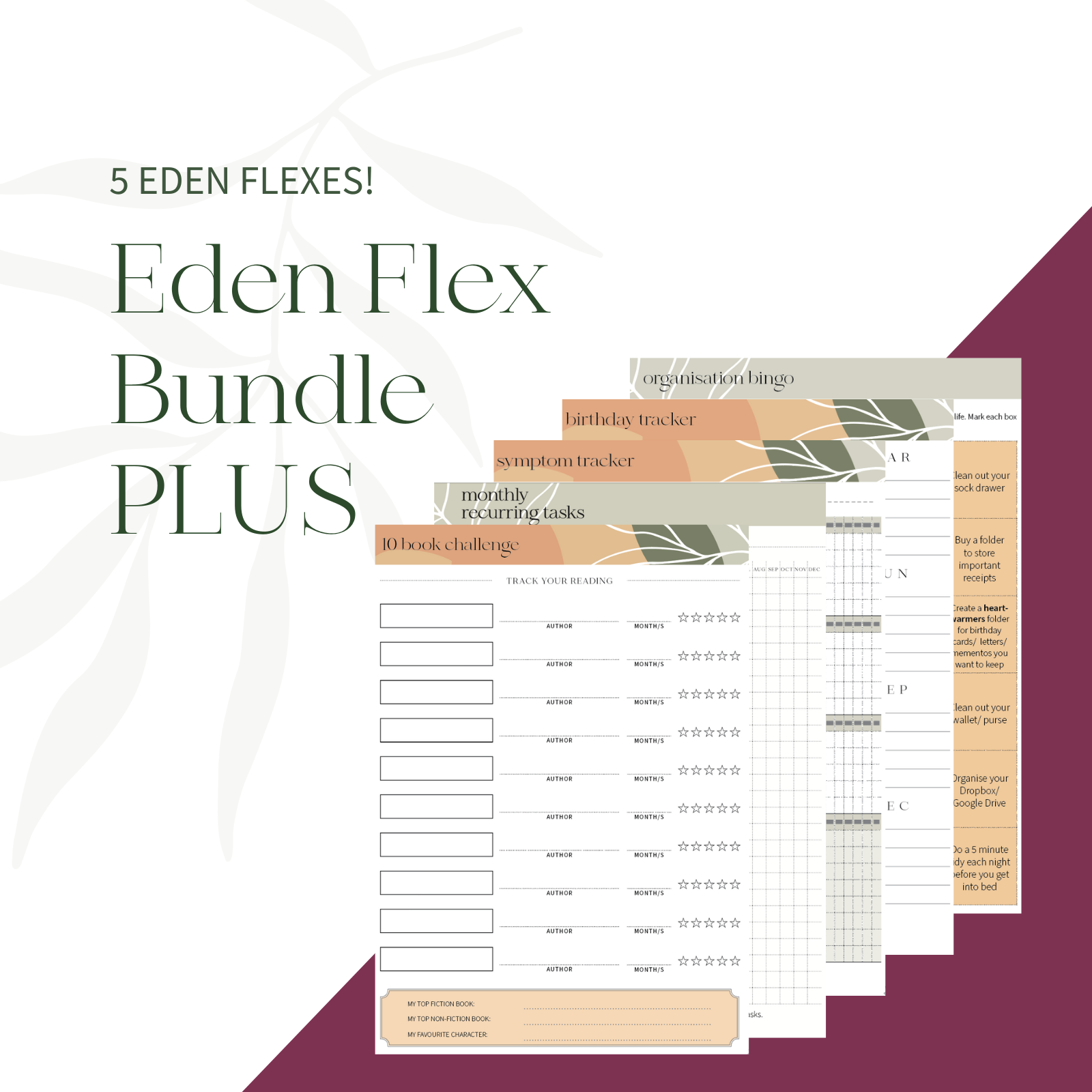 Eden Flex Bundle PLUS – The Eden Planner