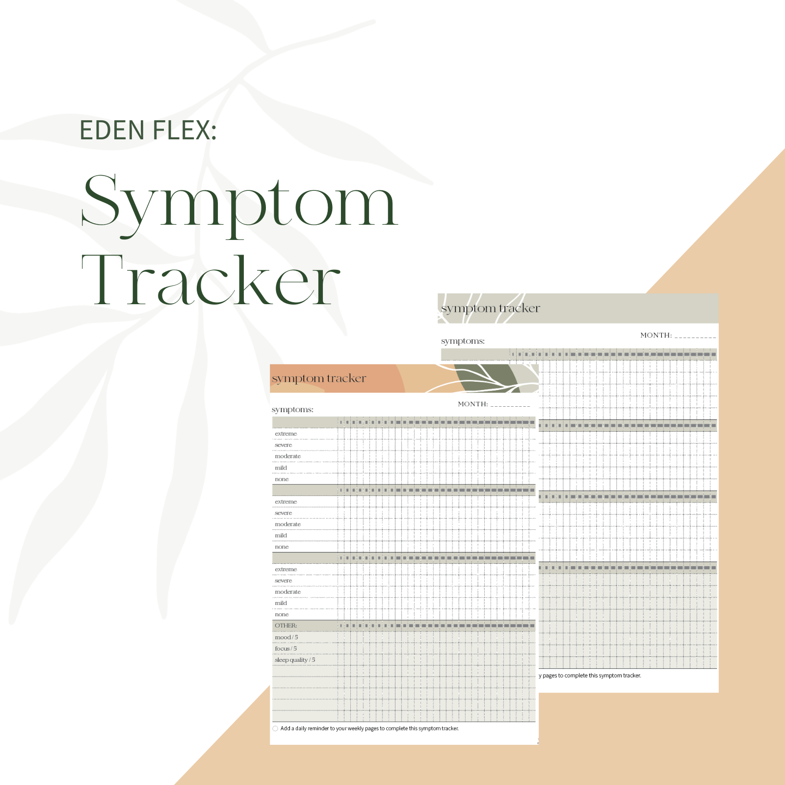 Eden Flex: Symptom Tracker – The Eden Planner